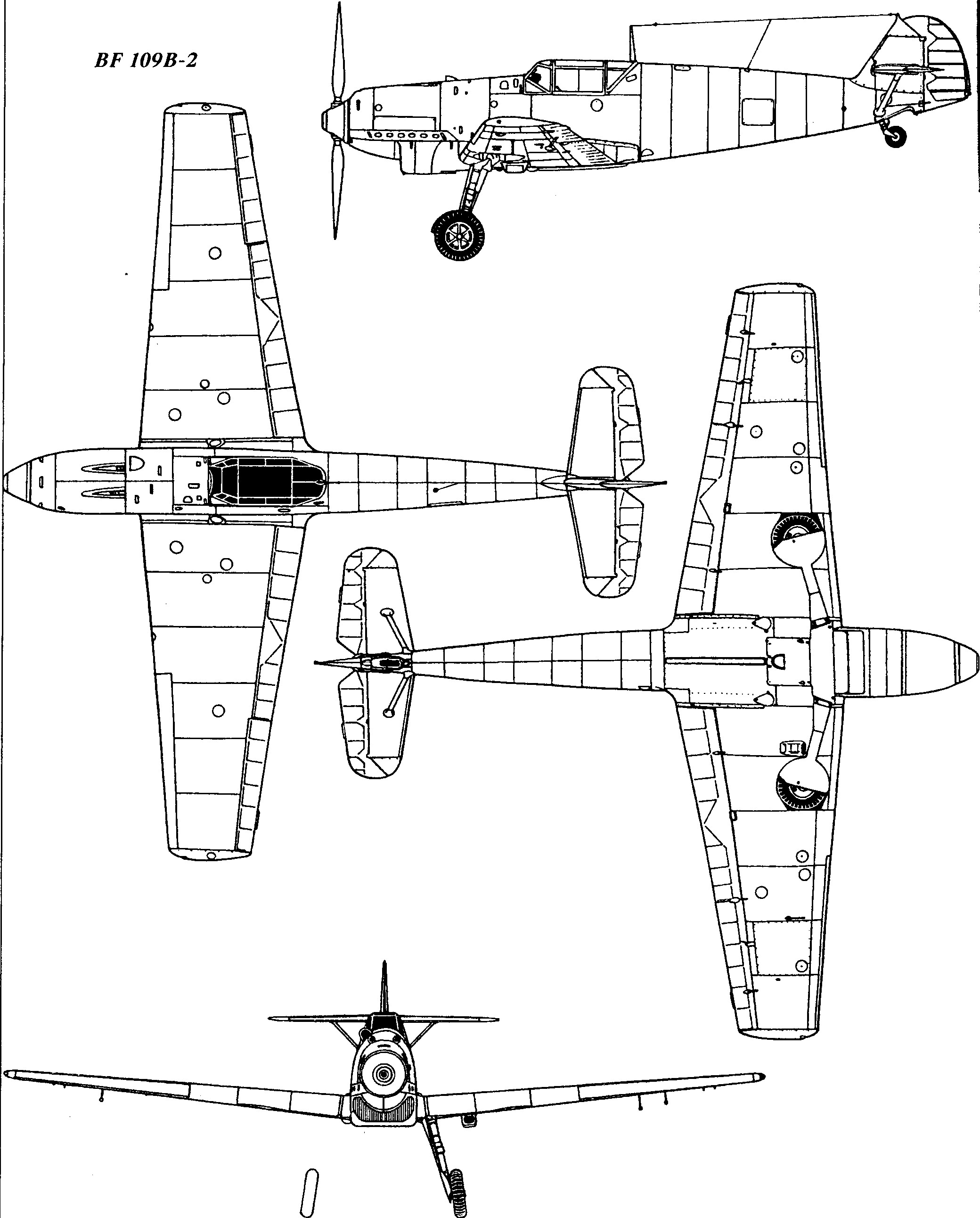 Messerschmitt Bf.109 / Bf.109B / Bf.109C / Bf.109D