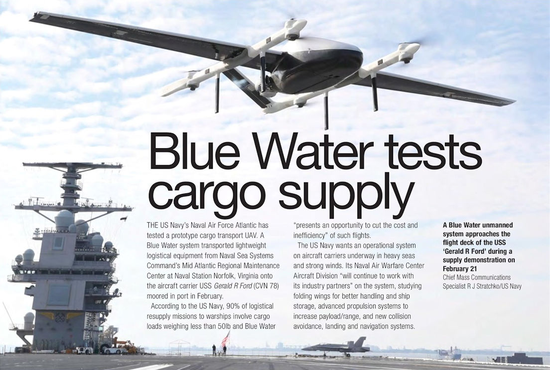 Blue Water/Skyways Maritime Logistics UAS